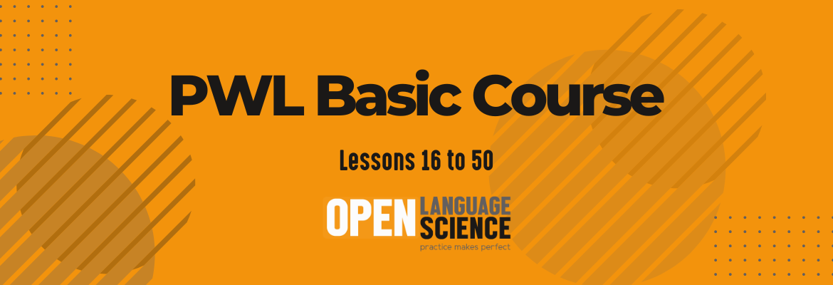 Step 4 – Analysis and Correction – Open Language Science